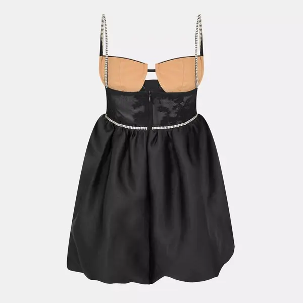 SELF-PORTRAIT Mini Halterneck Embellished Dress