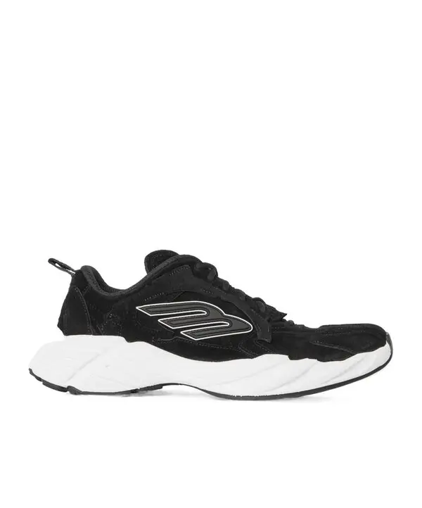 Balenciaga Suede And Mesh Chunky Sneakers - Black