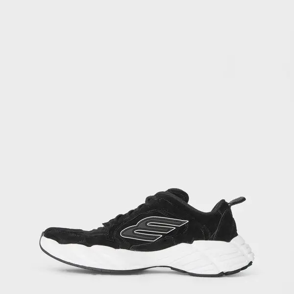 Balenciaga Suede And Mesh Chunky Sneakers - Black