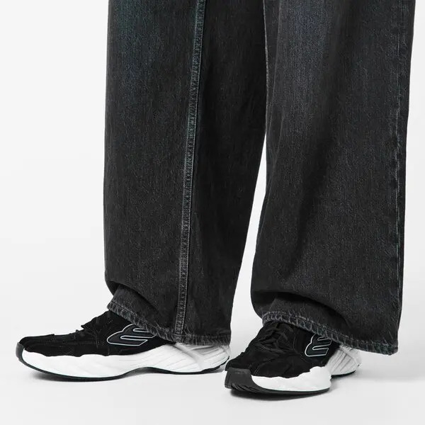 Balenciaga Suede And Mesh Chunky Sneakers - Black
