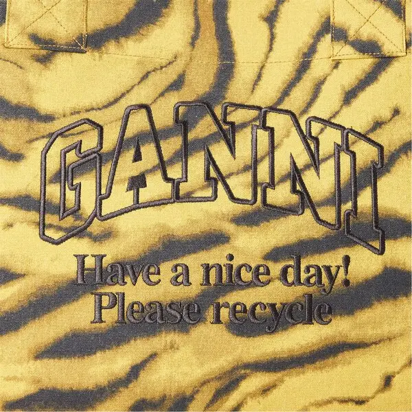 GANNI Xxl Logo Tote Bag