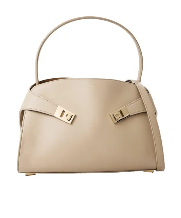 FERRAGAMO Top Handle Bag - Nude