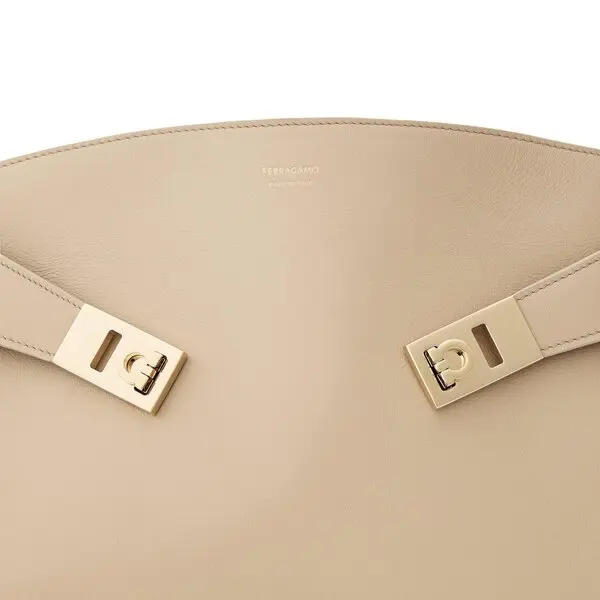 FERRAGAMO Top Handle Bag - Nude