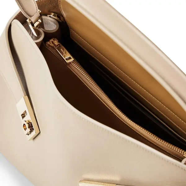FERRAGAMO Top Handle Bag - Nude