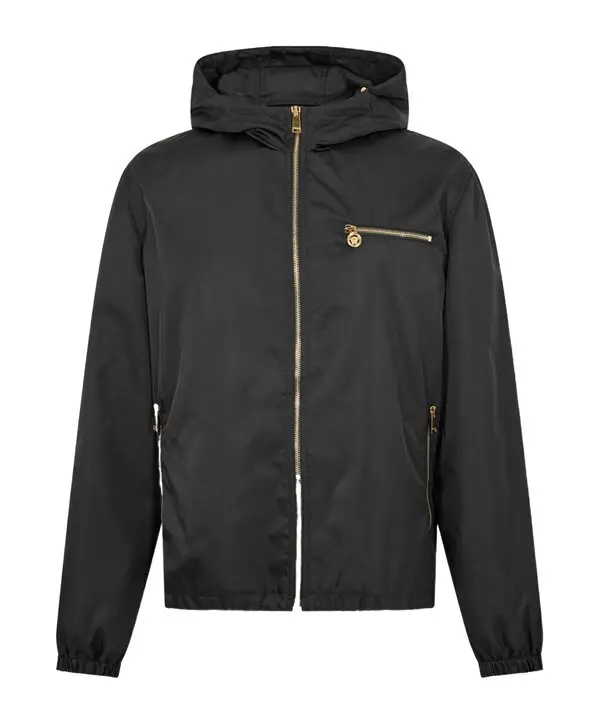 Versace Casual Zip-up Hooded Jacket