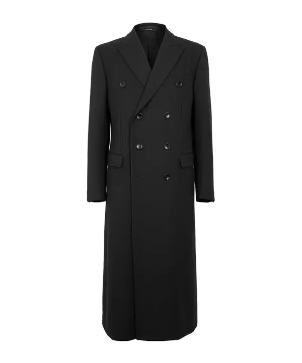 TOM FORD Double-breasted Long Wool Coat