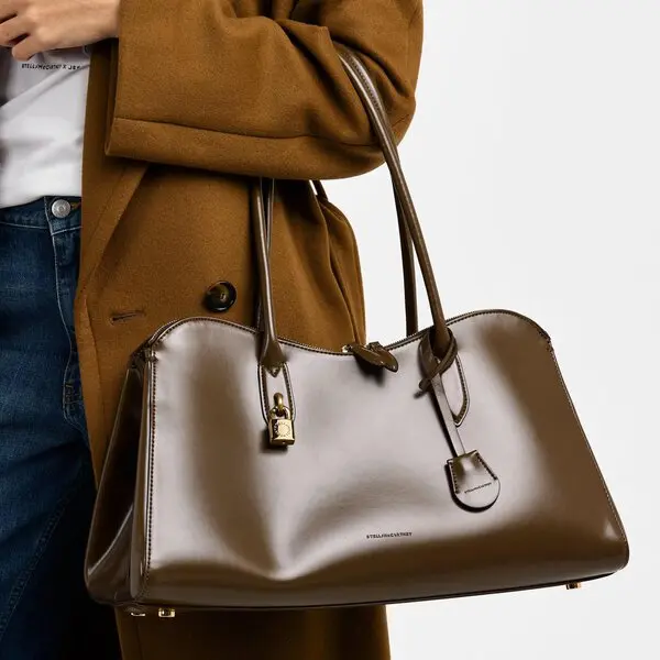 Stella McCartney Shiny Ryder Top Handle Bag