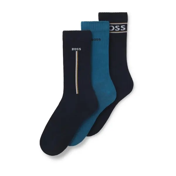 Hugo Boss Three-pack Cotton Crew Socks