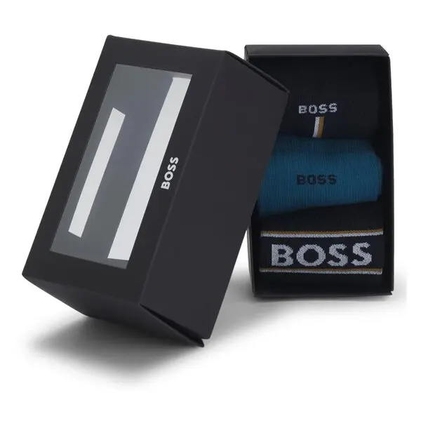 Hugo Boss Three-pack Cotton Crew Socks