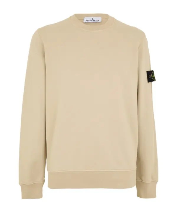 Stone Island Logo Crew Sweatshirt - Nude