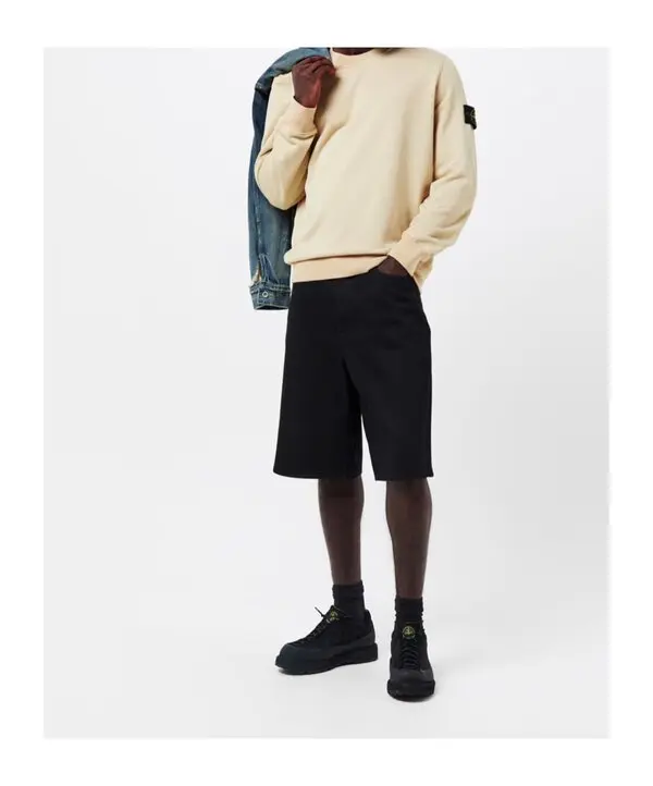 Stone Island Logo Crew Sweatshirt - Nude