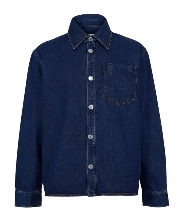 AMI Paris Long-sleeve Denim Shirt