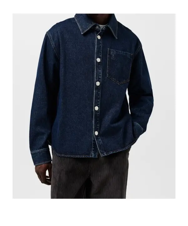 AMI Paris Long-sleeve Denim Shirt