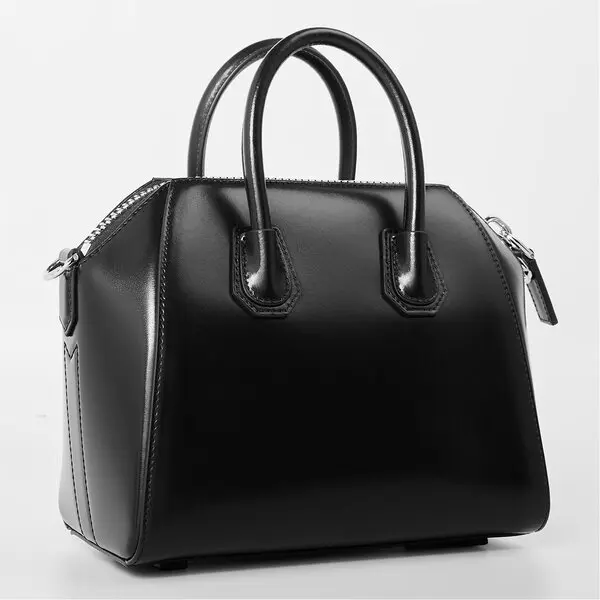 Givenchy Mini Antigona Logo Shoulder Bag - Black