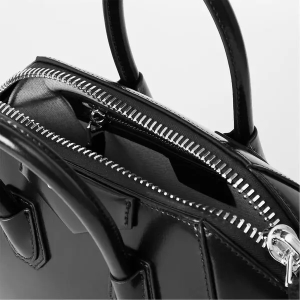 Givenchy Mini Antigona Logo Shoulder Bag - Black