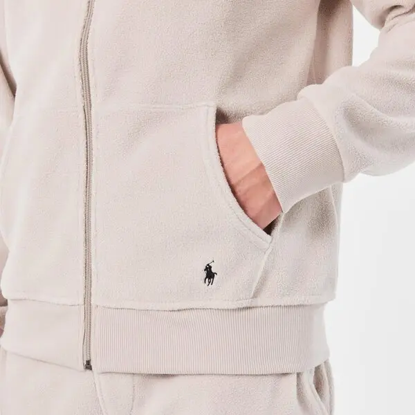 Polo Ralph Lauren Zip-up Fleece Mock Neck Top - No