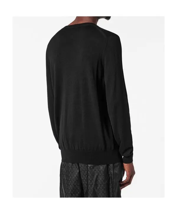 Alexander McQueen Knit Sweater With Red Lettering