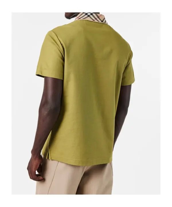 Burberry Plaid Collar Polo Shirt