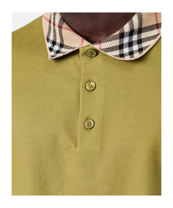 Burberry Plaid Collar Polo Shirt