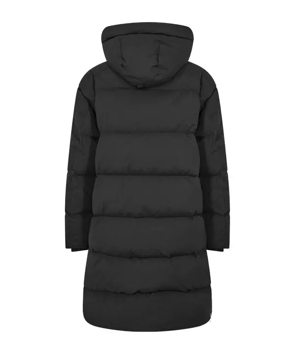 Moose Knuckles Mid-length Quilted Hooded Puffer Coat