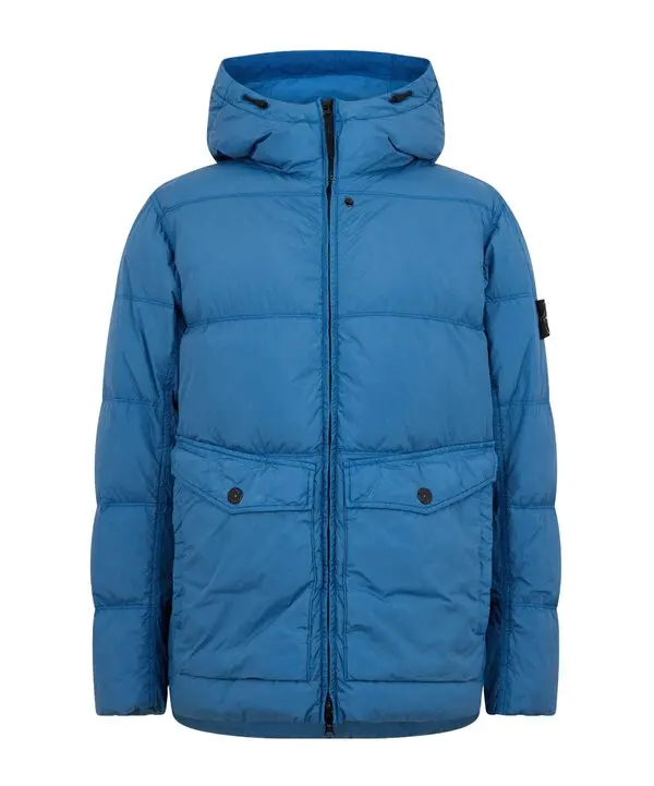 Stone Island Down Jacket - Blue
