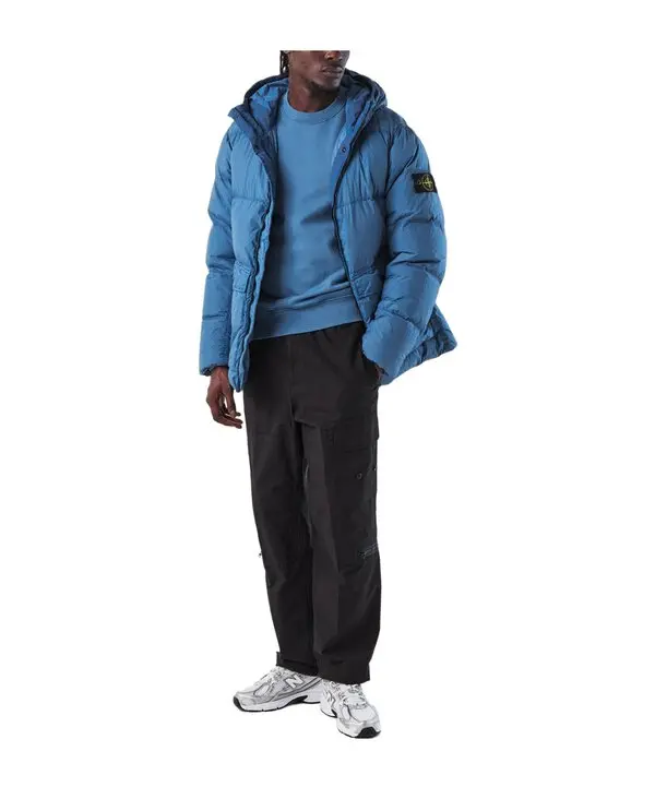 Stone Island Down Jacket - Blue