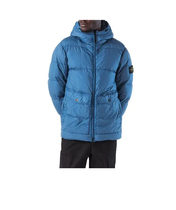 Stone Island Down Jacket - Blue
