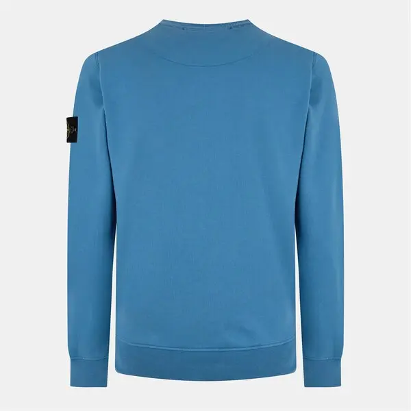 Stone Island Logo Crew Sweatshirt - Blue
