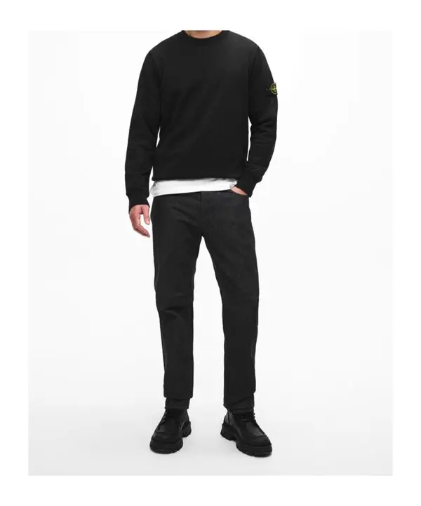 Stone Island Logo Crew Neck Sweatshirt