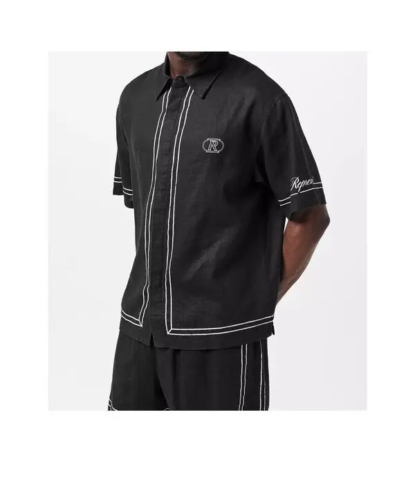 REPRESENT Rep Border Patterned Shirt