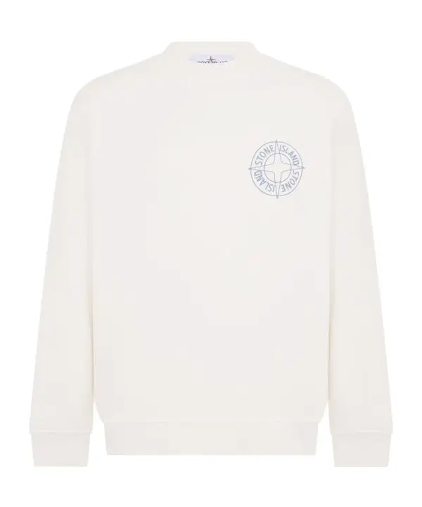Stone Island Logo Crew Neck Sweatshirt
