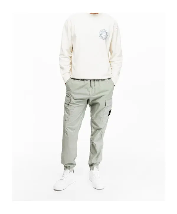Stone Island Logo Crew Neck Sweatshirt