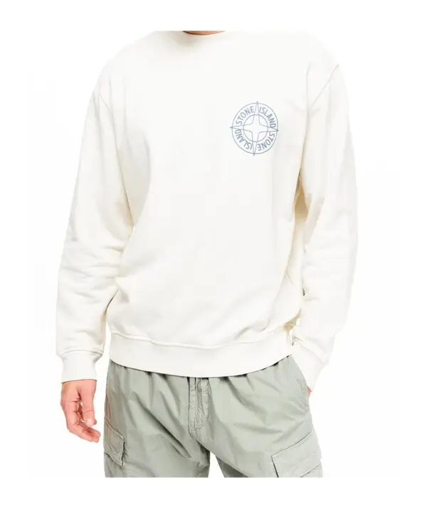 Stone Island Logo Crew Neck Sweatshirt