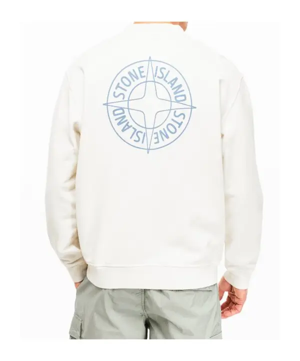 Stone Island Logo Crew Neck Sweatshirt