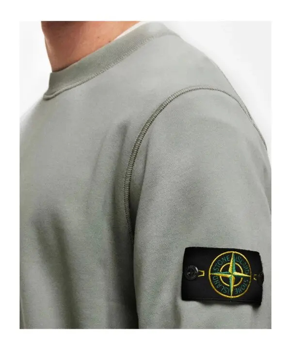 Stone Island Logo Crew Neck Sweatshirt