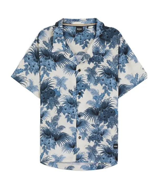 Hugo Boss Bw Beach Shirt, Plain Short-sleeve
