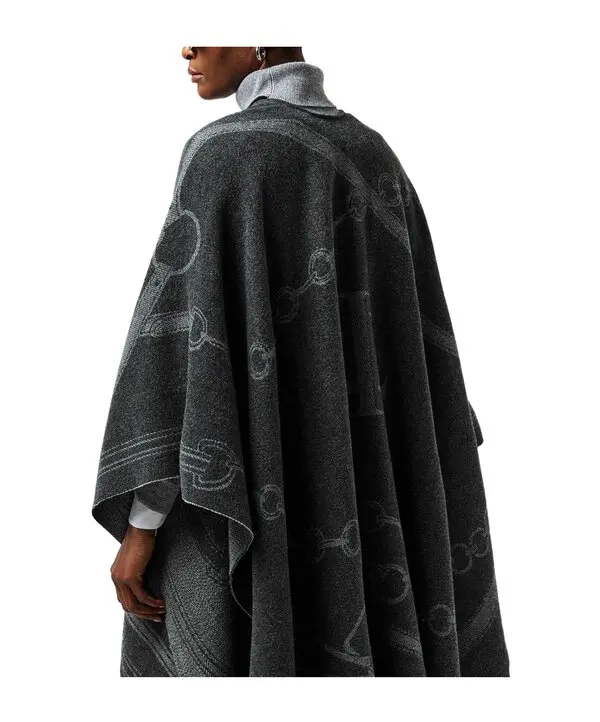 Ralph Lauren Midi Cape With Chain Print