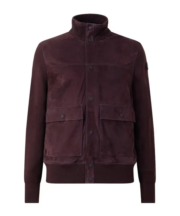 Moncler Suede Stand-collar Jacket