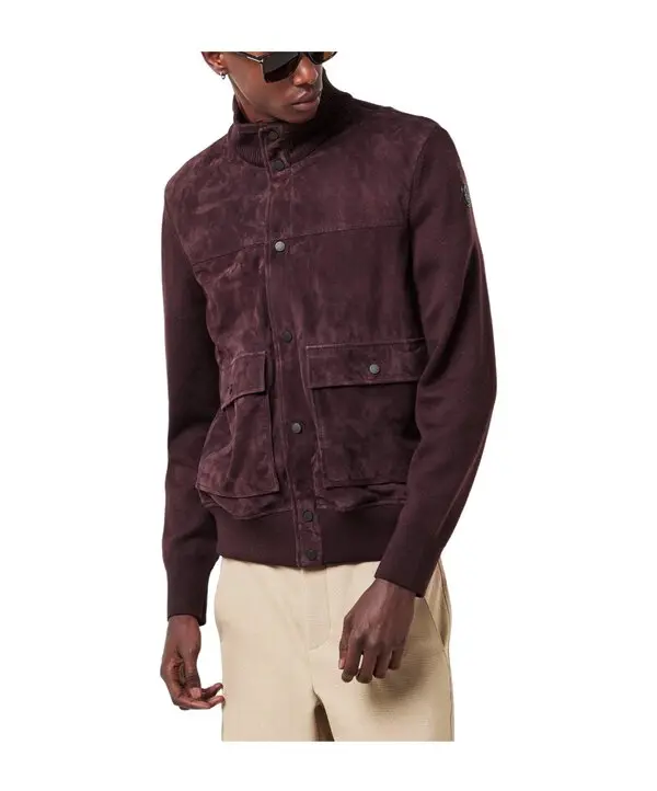 Moncler Suede Stand-collar Jacket