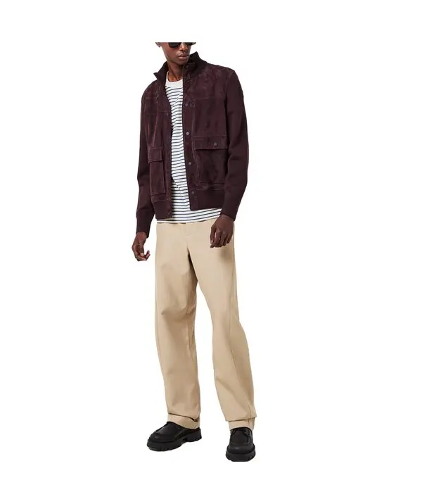 Moncler Suede Stand-collar Jacket