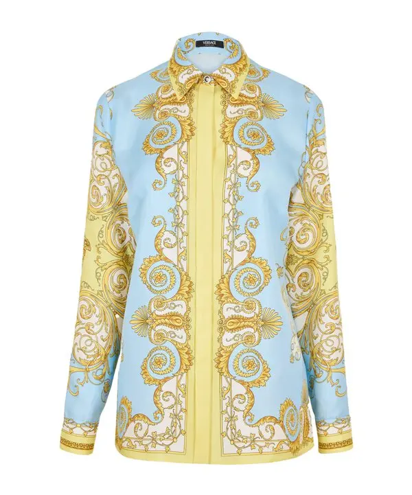 Versace Printed Silk Shirt - Multicolor