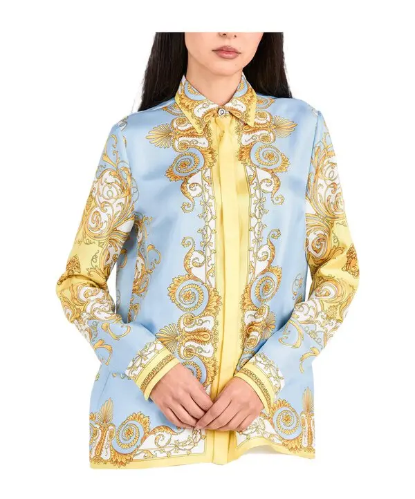 Versace Printed Silk Shirt - Multicolor