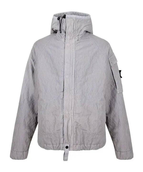 Stone Island Casual Jacket With Drawstring And Hood