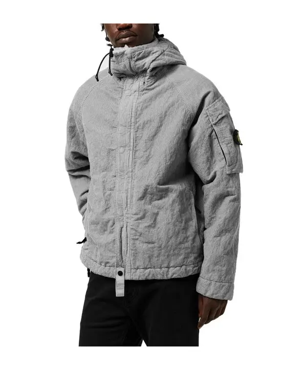 Stone Island Casual Jacket With Drawstring And Hood