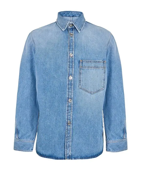 Givenchy Washed Denim Shirt - Blue