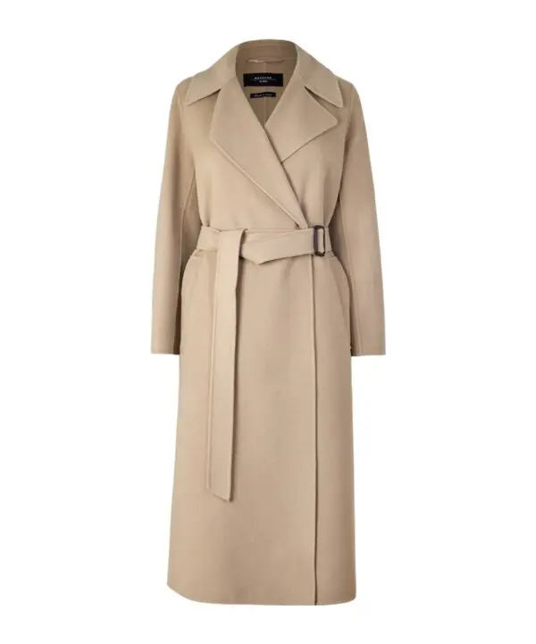 Max Mara Manu Wool Long Sleeve Longline Overcoat