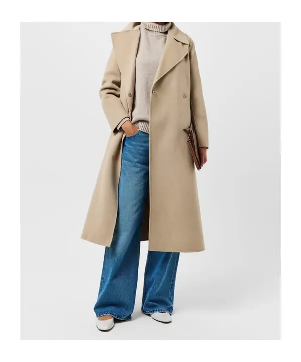 Max Mara Manu Wool Long Sleeve Longline Overcoat