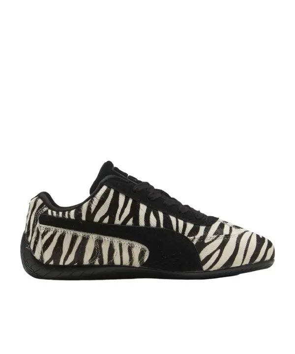 PUMA Speedcat Low-top Zebra Print Sneakers - Black