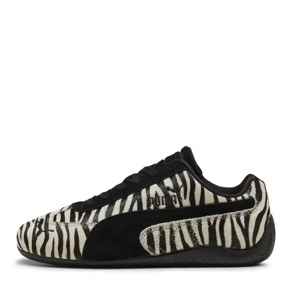 PUMA Speedcat Low-top Zebra Print Sneakers - Black
