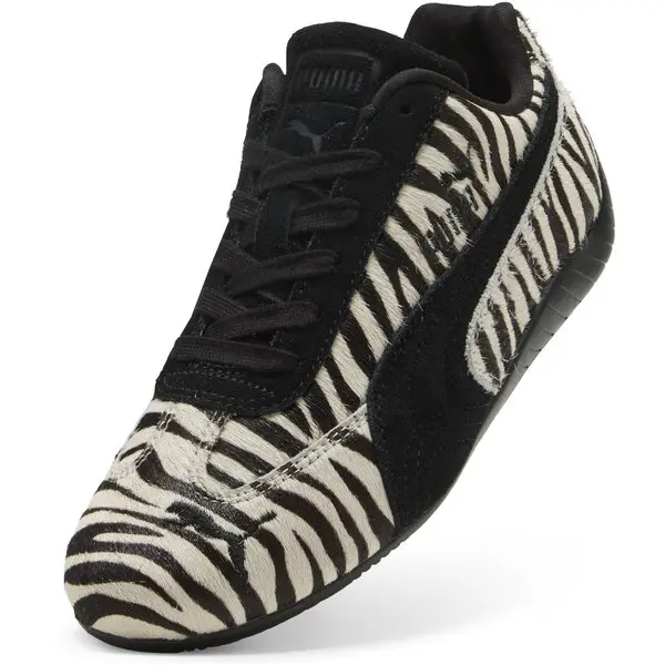PUMA Speedcat Low-top Zebra Print Sneakers - Black